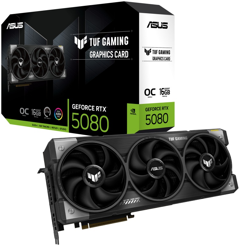 Видеокарта RTX5080 16Gb Asus TUF-RTX5080-O16G-GAMING